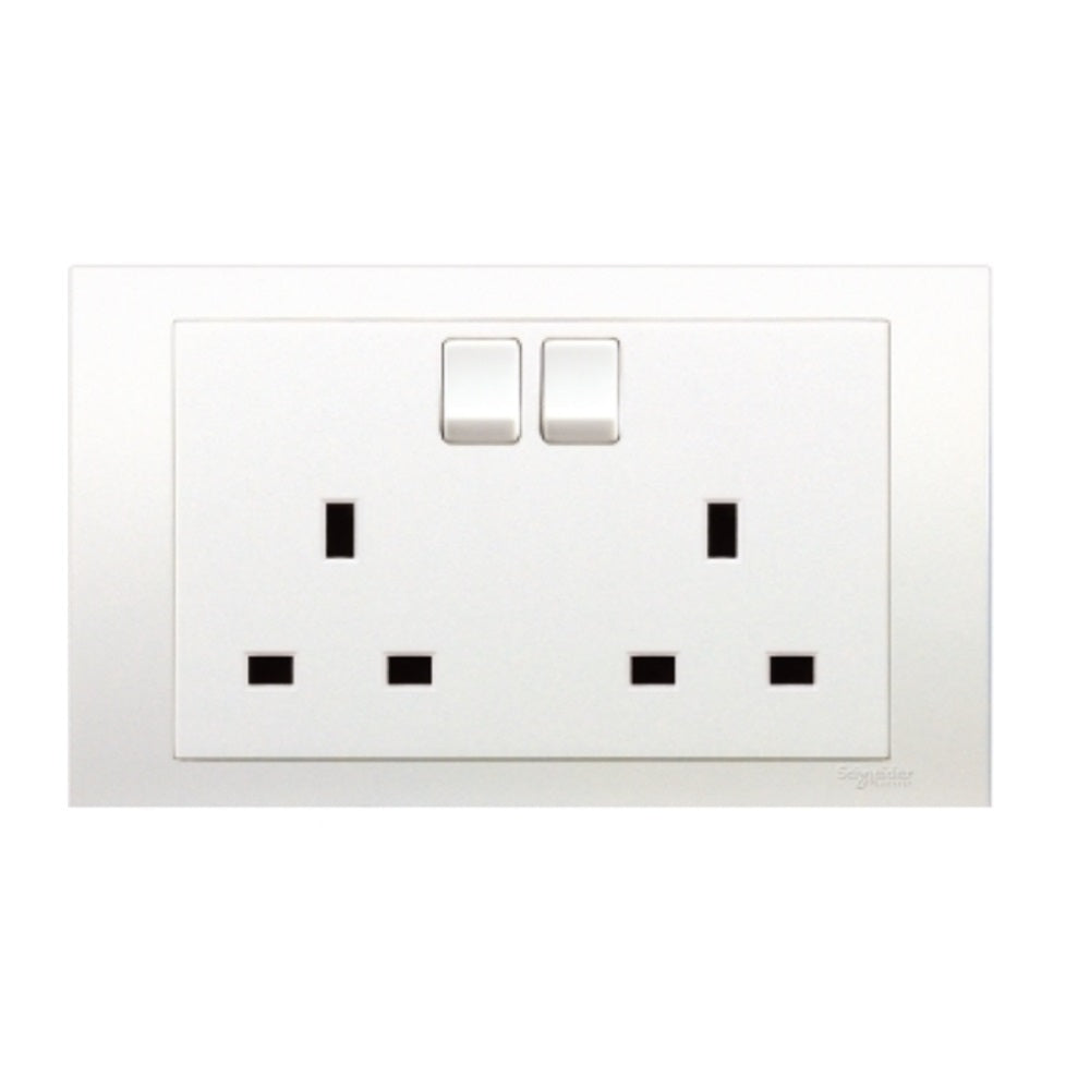 Schneider VIVACE 13A Switched Socket 2G — Bulls Hardware LLC