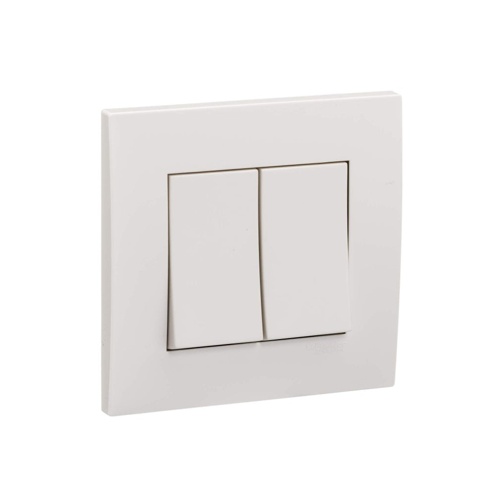 Schneider VIVACE 2 Gang 1 Way Switch — Bulls Hardware LLC