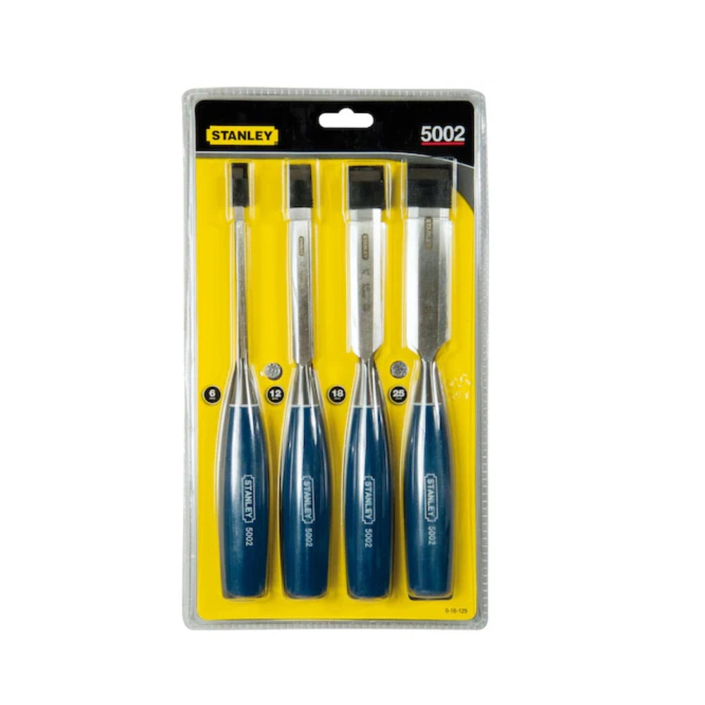 Stanley 5002 Series Wood Chisel (4/set) (6,12,18,25mm) — Bulls Hardware LLC