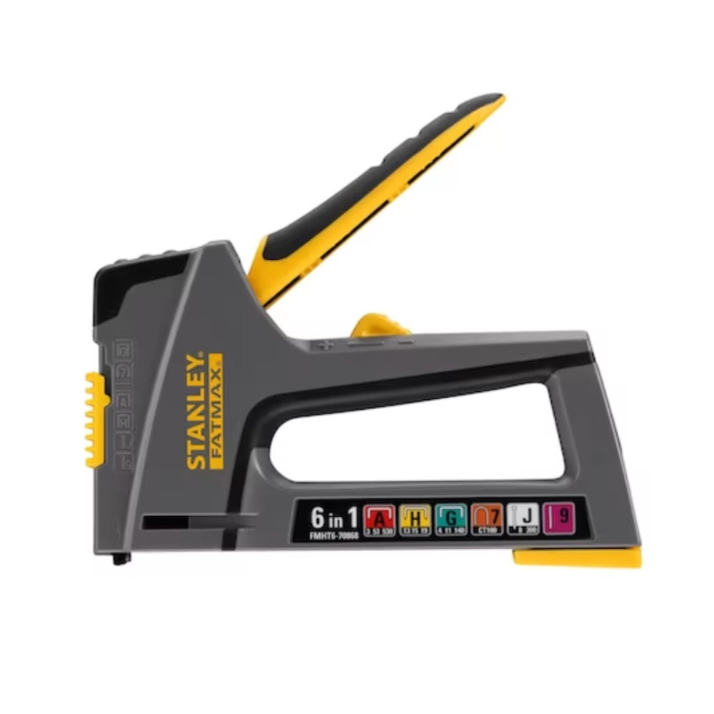 Stanley Fatmax 6-in-1 Multi-Purpose Plastic Staple and Brad Nail Gun T ...