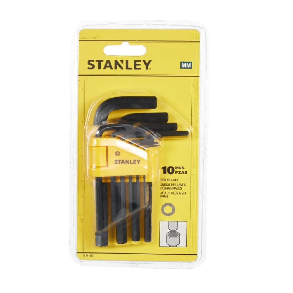 Stanley Hex Key Metric 1.5 - 10mm Set (10p/set) - 0-69-253 — Bulls ...