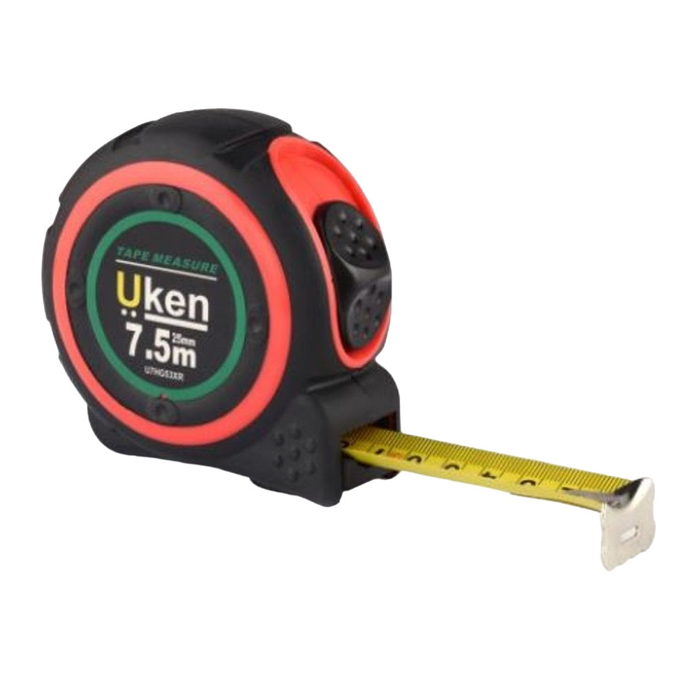 Uken Measuring Tape 7.5m Rubber — Bulls Hardware LLC