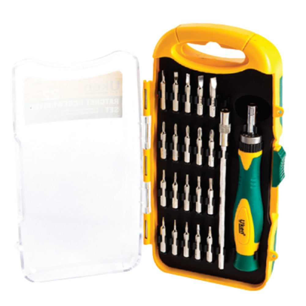 Uken Ratchet Screw Driver Set 22Pcs — Bulls Hardware LLC