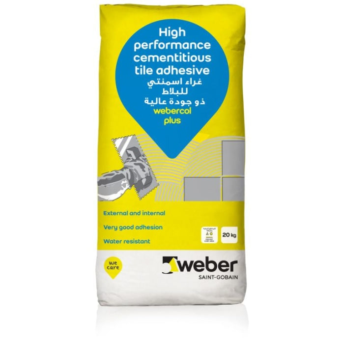 Webercol Plus | Tile Glue — Bulls Hardware LLC